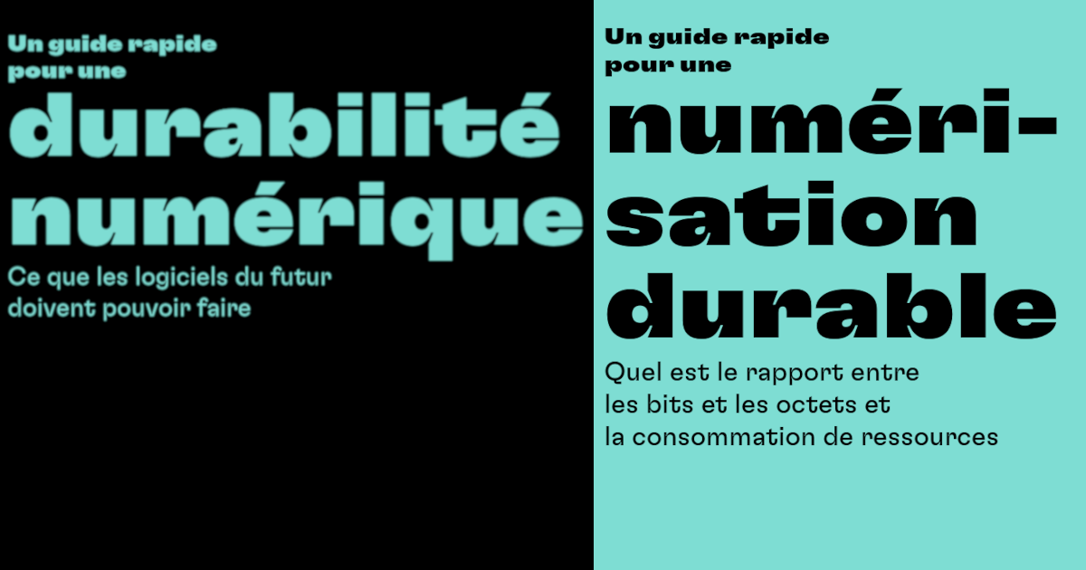 Durabilité numérique - Numérisation durable - Un guide rapide
